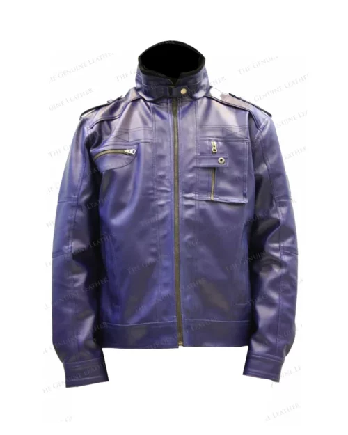 Shop Blue Leather Jacket For Mens and Women In Leather Style