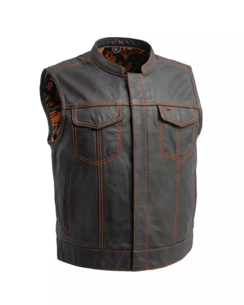 The Club Cut Motorcycle Leather Vest | The Club Cut Leather Vest