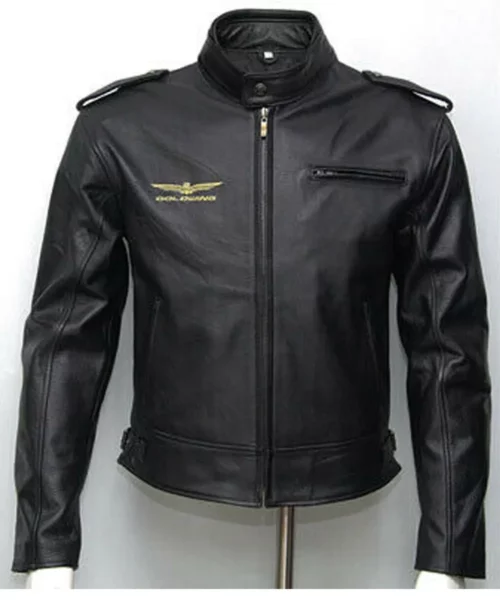 Goldwing Biker Black Leather Jacket - Premium Motorcycle Gear
