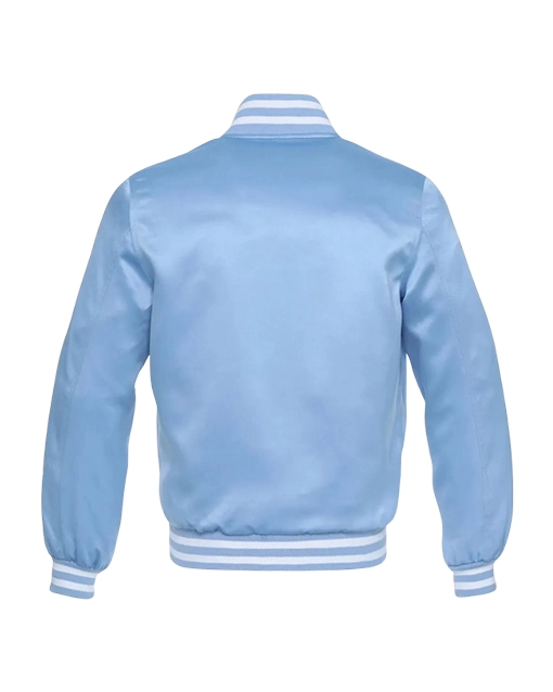 Women's Sky Blue Varsity Jacket | Women's Jacket