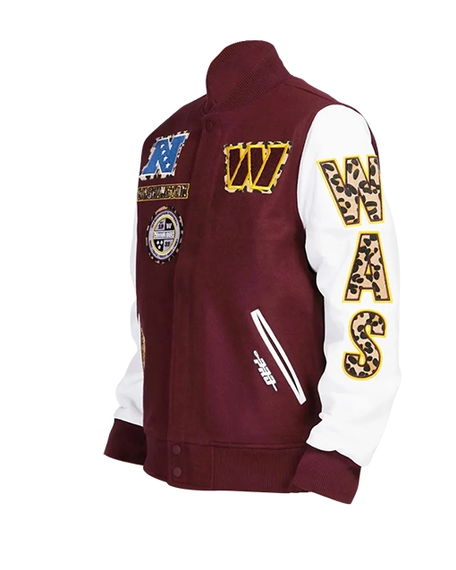 Washington Commanders Patches Varsity Jacket