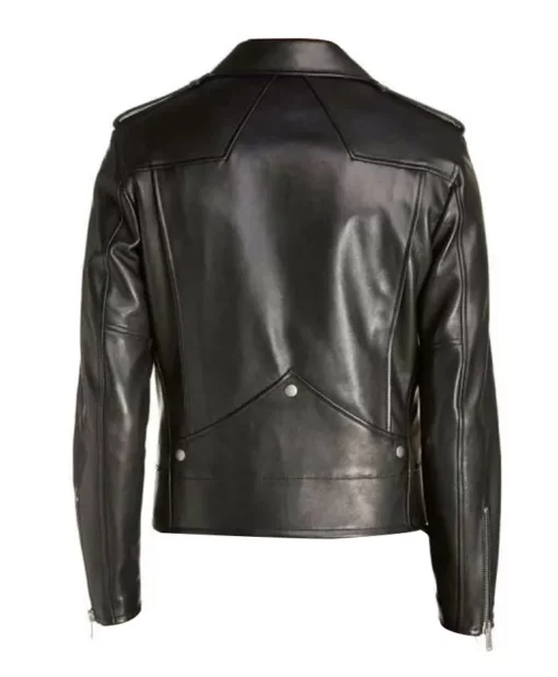 Mens Asymmetrical Biker Leather Jacket | Biker Jacket