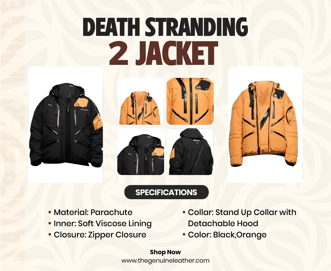 Death Stranding 2 Orange Jacket | Death Stranding Orange Jacket