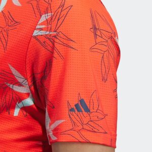 Adidas Men's Oasis Mesh Orange Polo Shirt | Adidas Men's Shirt