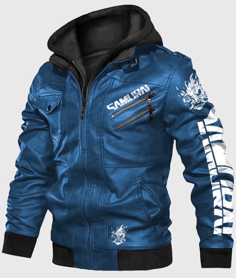 Cyberpunk 2077 Blue Samurai Jacket | Cyberpunk Jacket