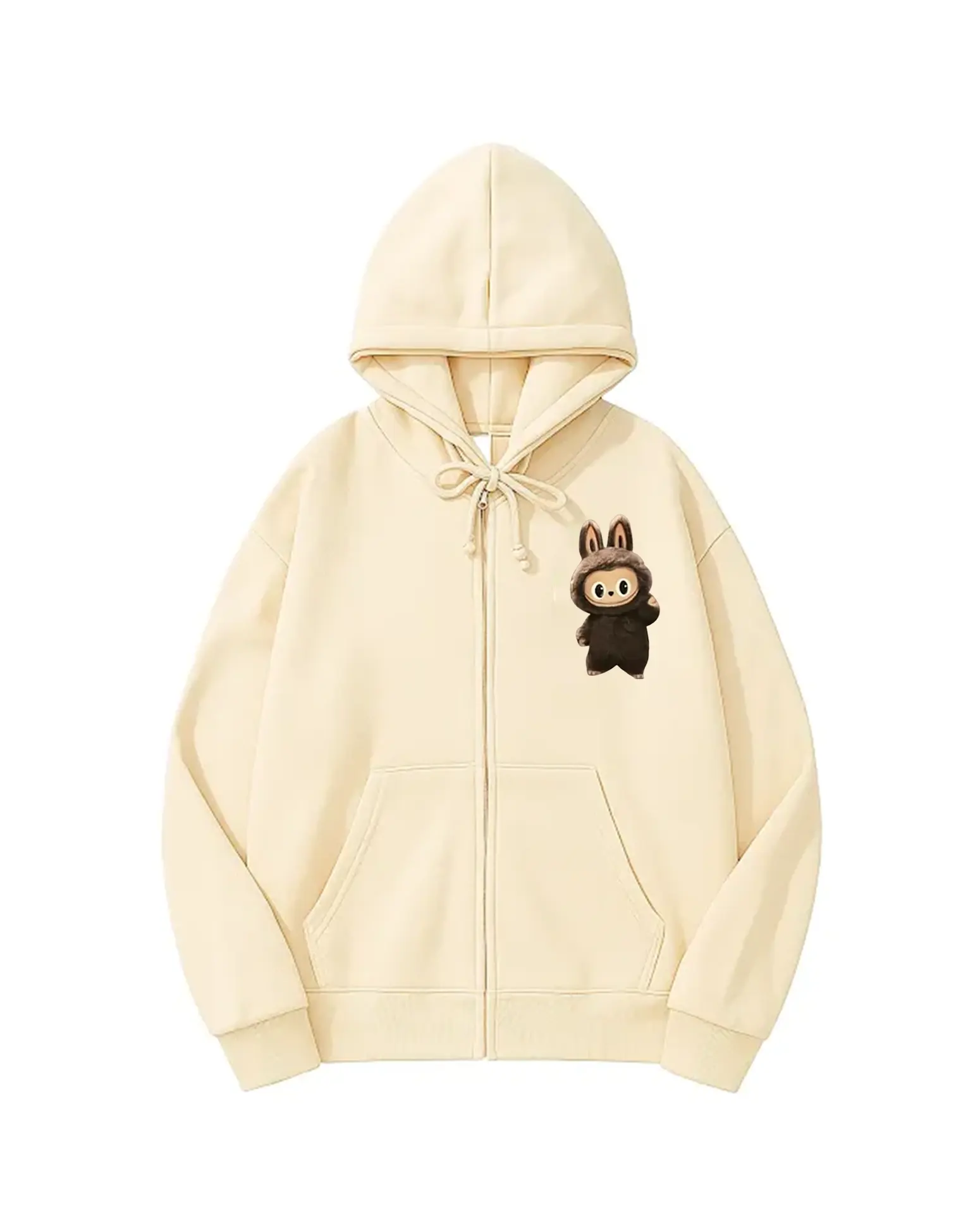 Labubu The Monster Cream Hoodie | Labubu Cream Hoodie