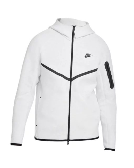 Men's Nike Fleece Windrunner White Jacket | Men's Jacket