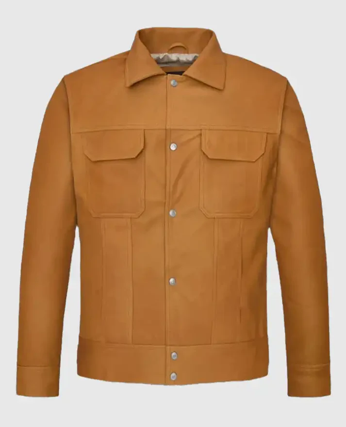Mens Emily in Paris S03 Lucas Bravo Leather Jacket | Mens Jacket