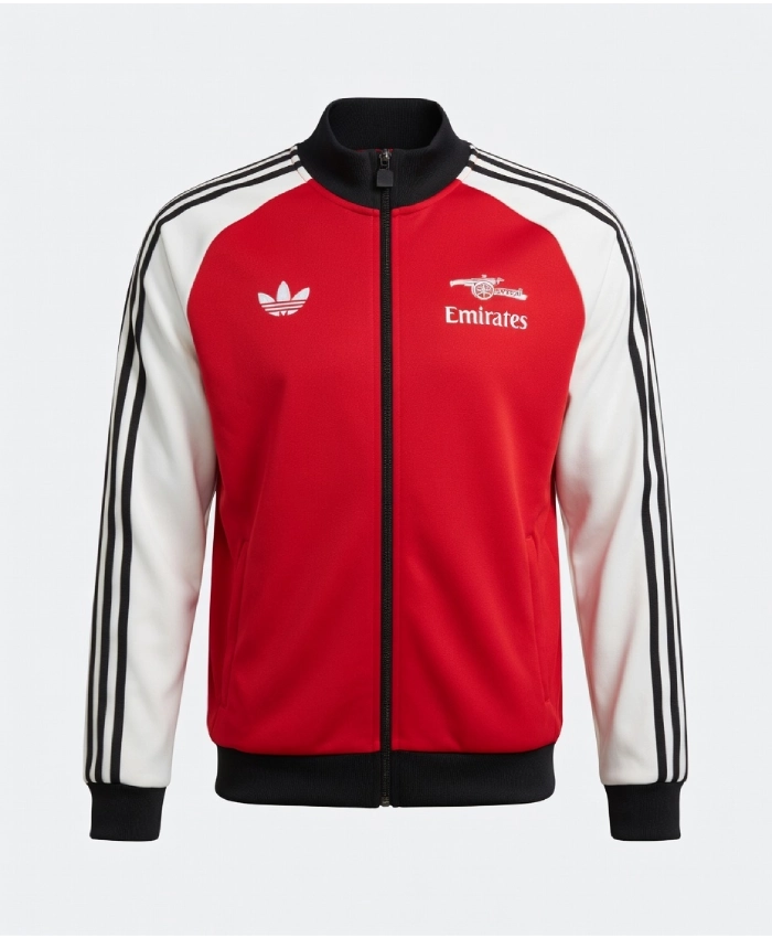 Arsenal x Adidas Track Red & White Jacket